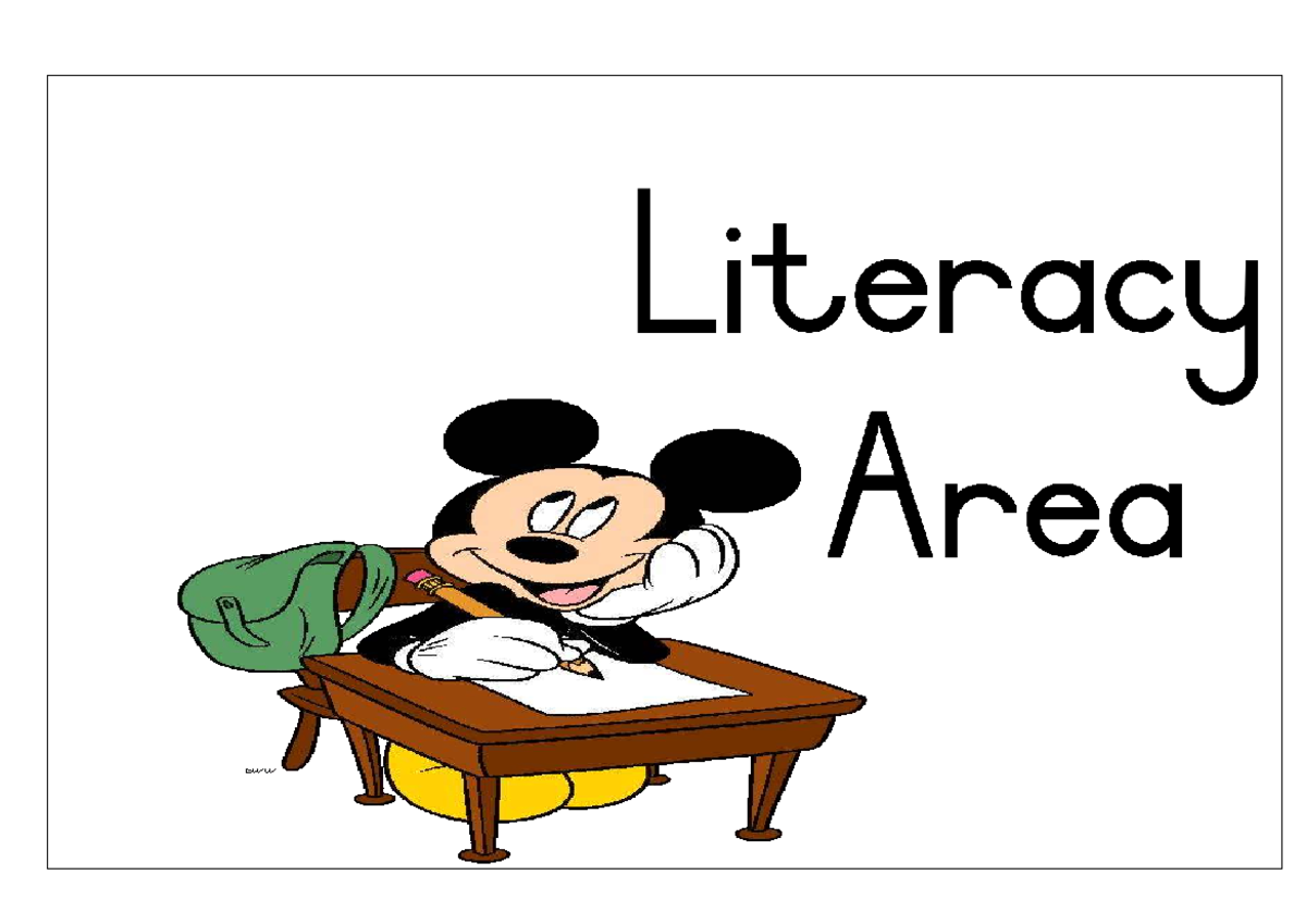 Class labels - ITP402 - MMG Area Literacy Numeracy Area Art area ...