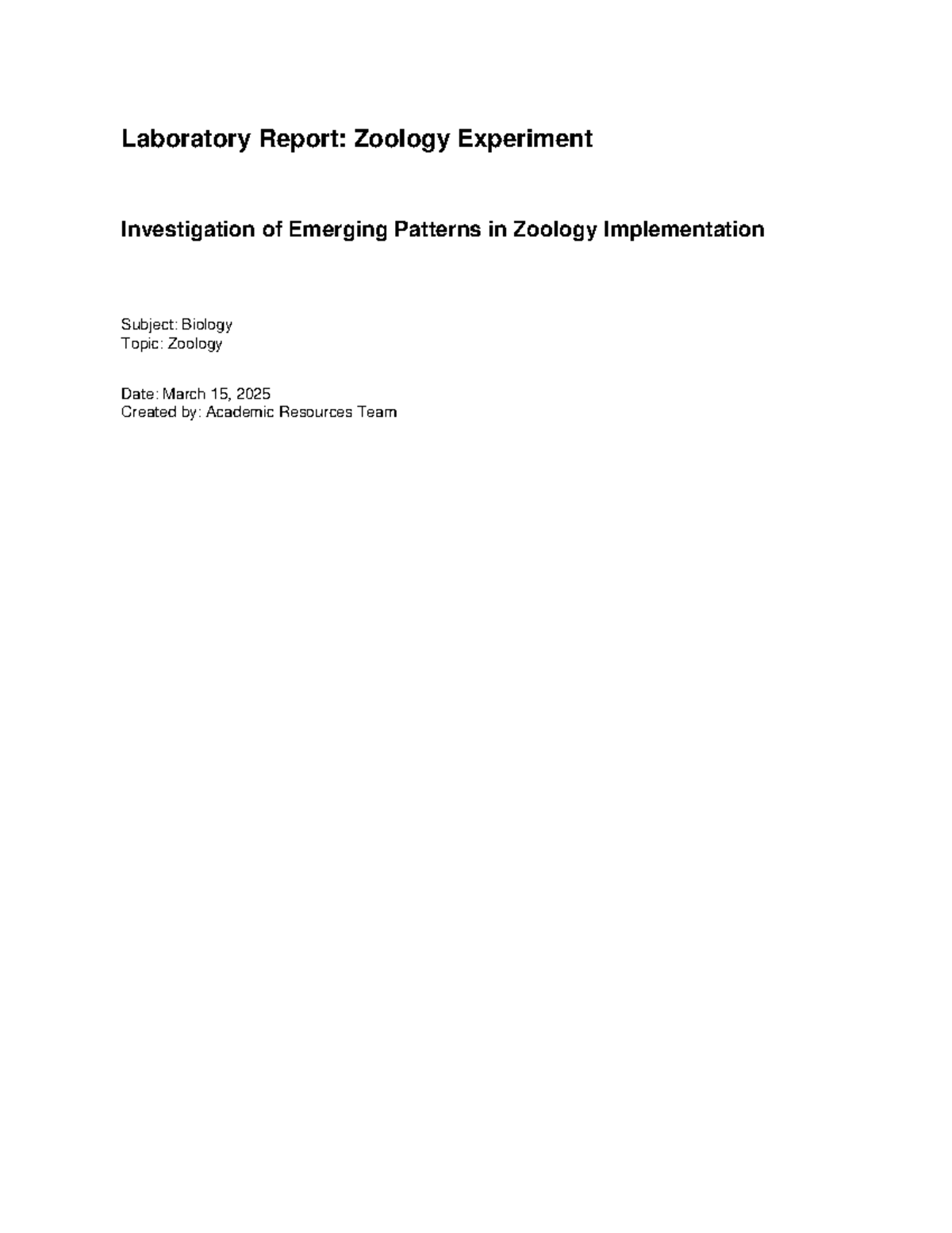 82297274609-480819.pdf - Laboratory Report: Zoology Experiment ...