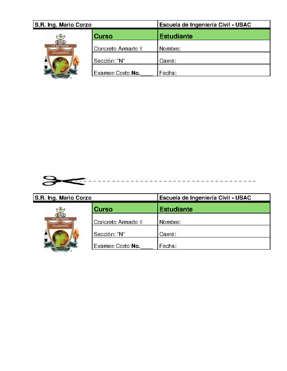 5. Encabezado Cortos - Documento - Química General 1 - S. Ing. Mario ...