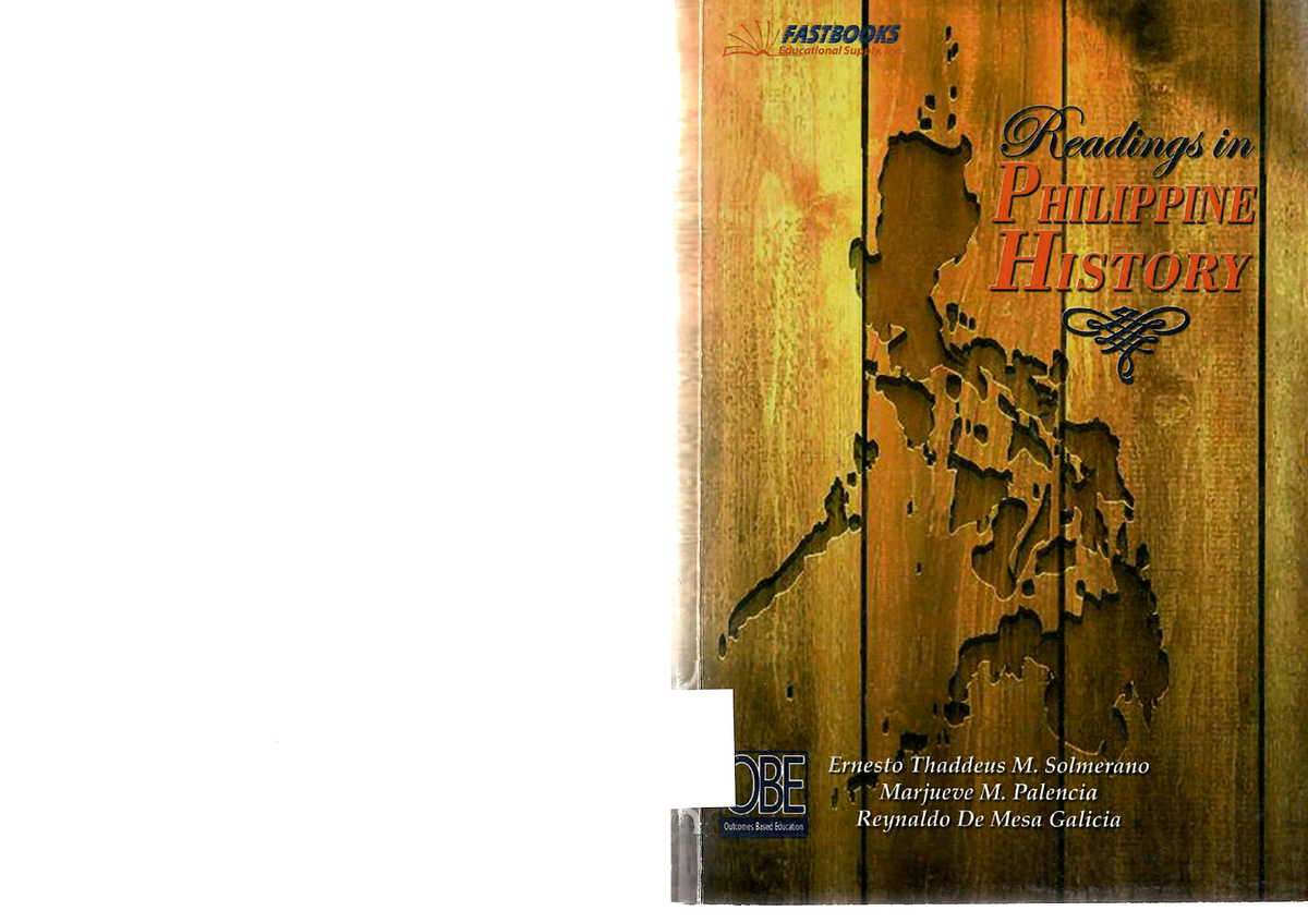 READINGS IN PHILIPPINE HISTORY (DBE 3 Units) - Course Overview and ...