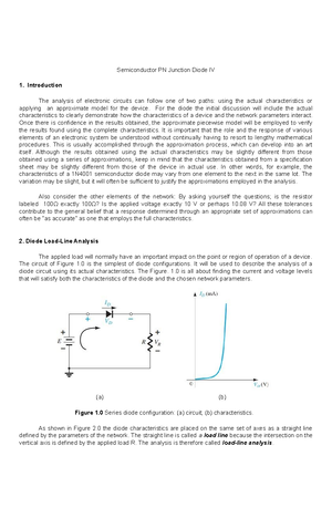 Semiconductor PN Junction Diode IV - Semiconductor PN Junction Diode IV ...