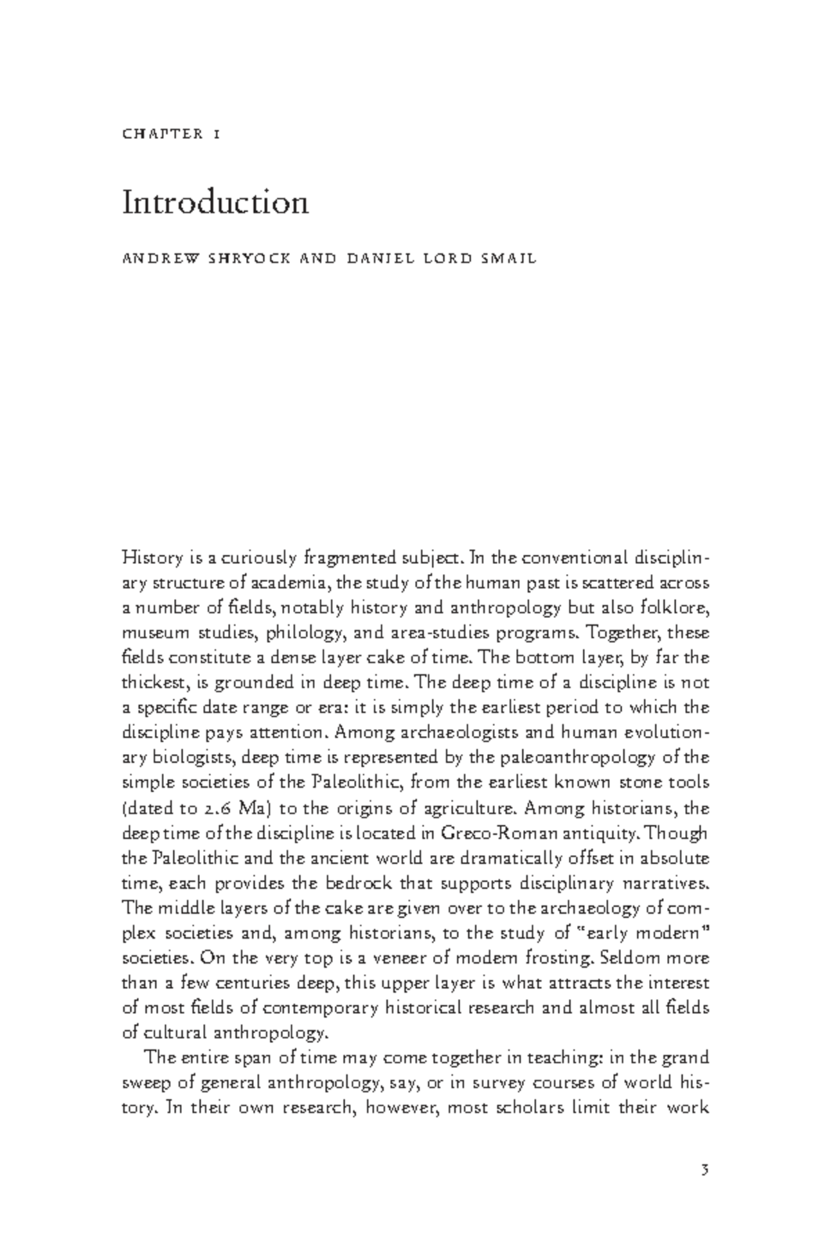 Deep Time Narratives: Bridging Short & Long Histories in Human ...