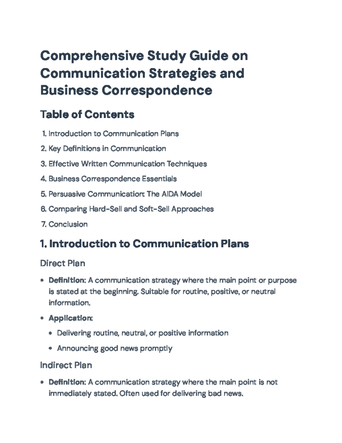 Effective Communication Strategies & Business Correspondence Guide (BUS ...