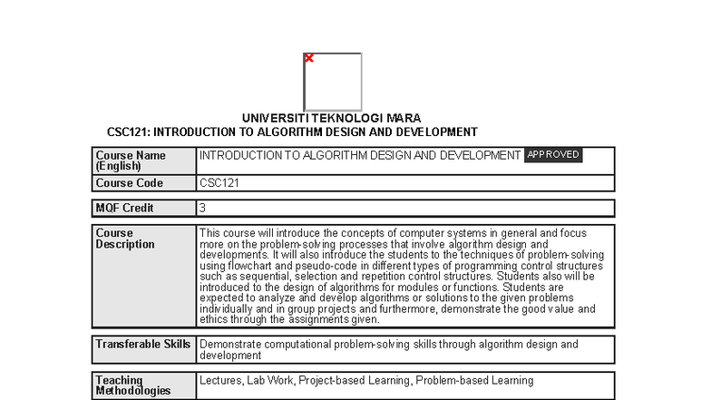 CSC121: Intro to Algorithm Design & Development Overview - Studocu