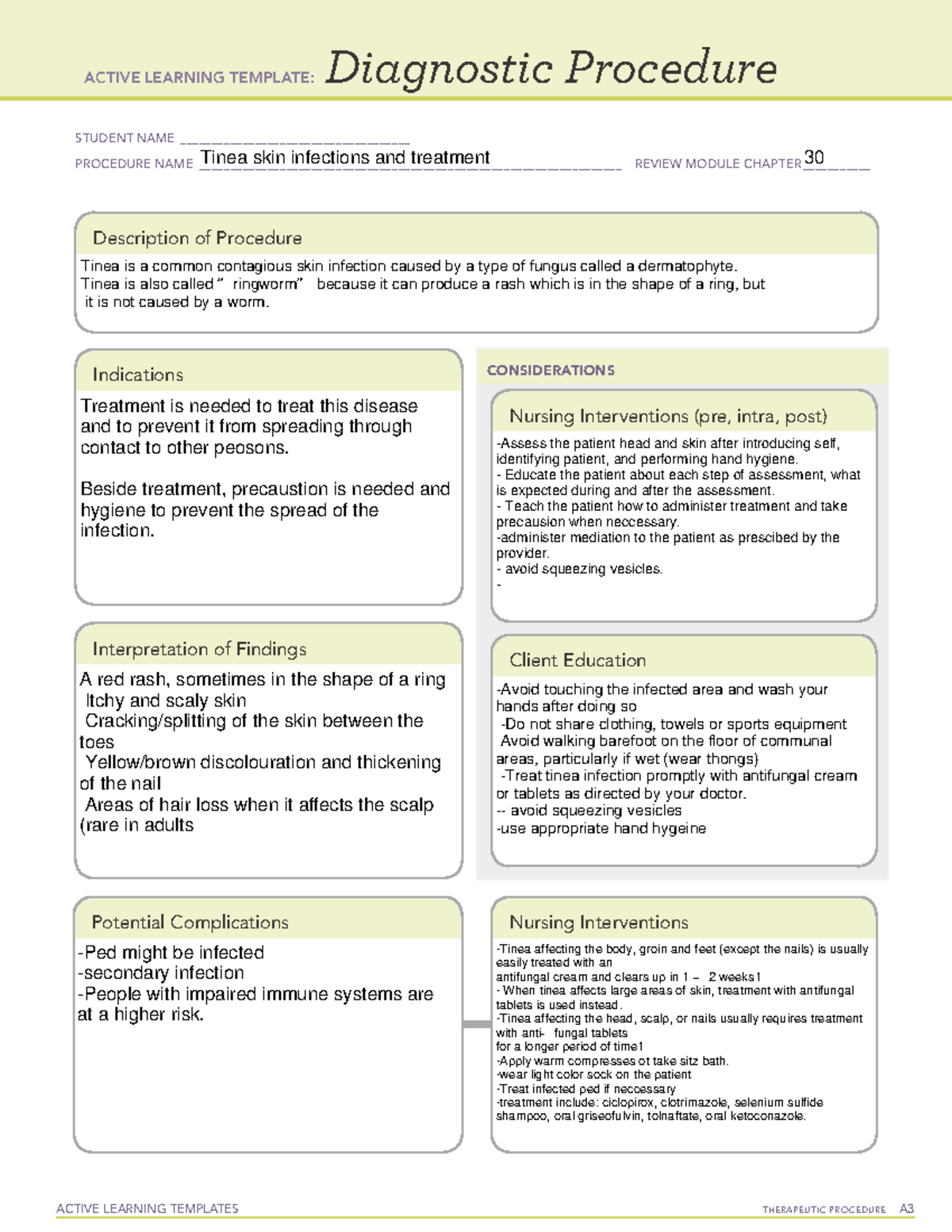 TNA 2023 Active Learning: Tinea Infection Diagnosis & Treatment Guide ...