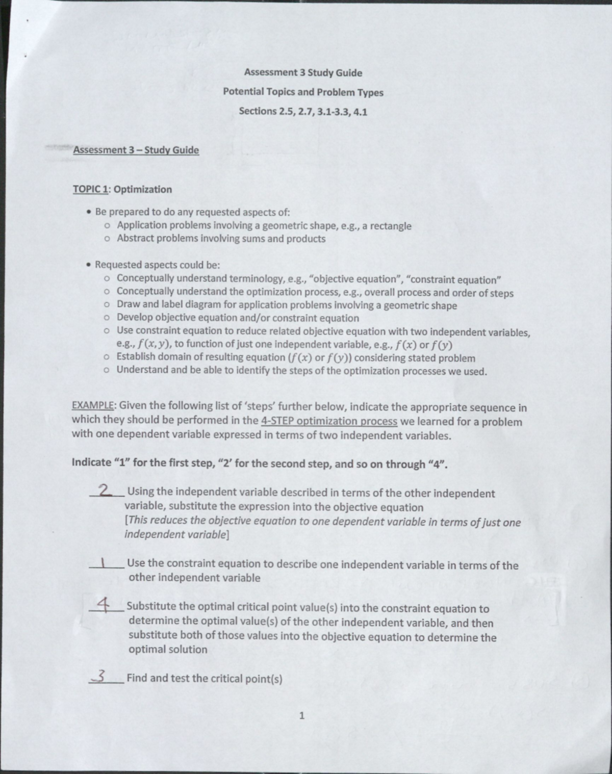 Solutions - Assessment 3 Study Guide - Assessment 3 Study Guide ...
