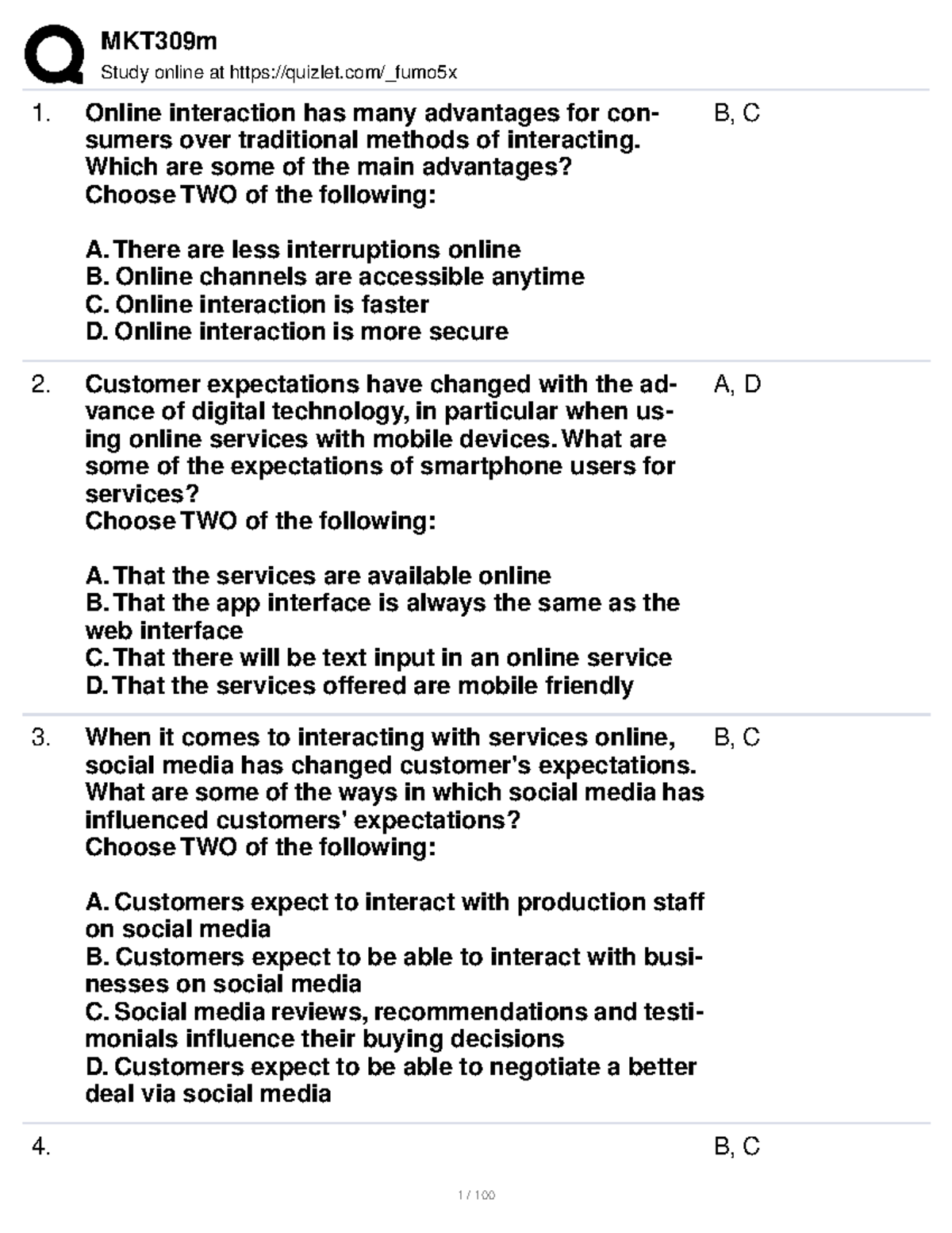Quiz 309 Review on Digital Marketing Concepts and Strategies - Studocu