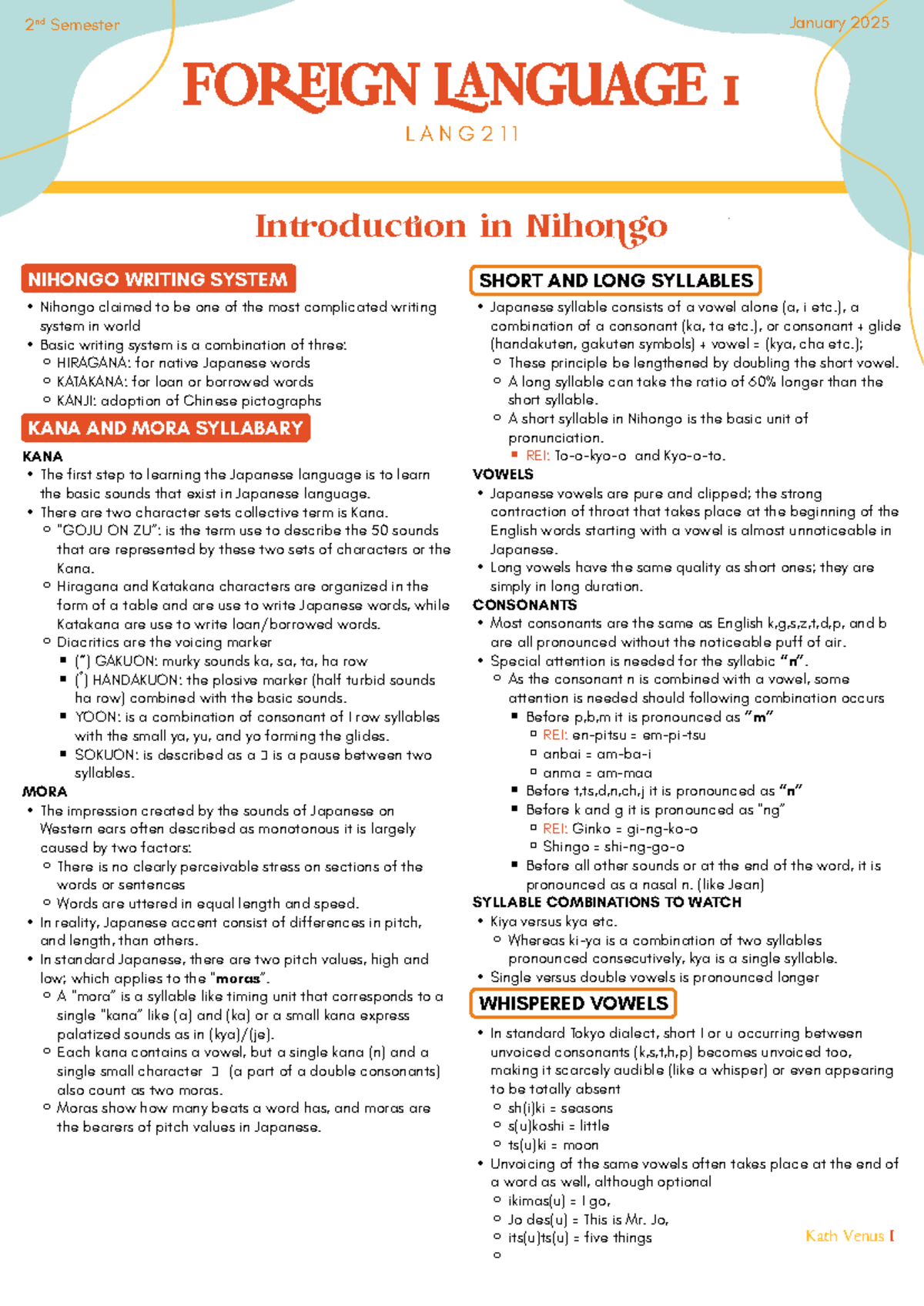 Introduction IN Nihongo - • Nihongo claimed to be one of the most ...
