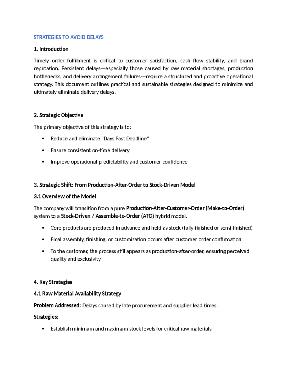 Strategies to Avoid Delays: A Proactive Approach to Delivery Management ...