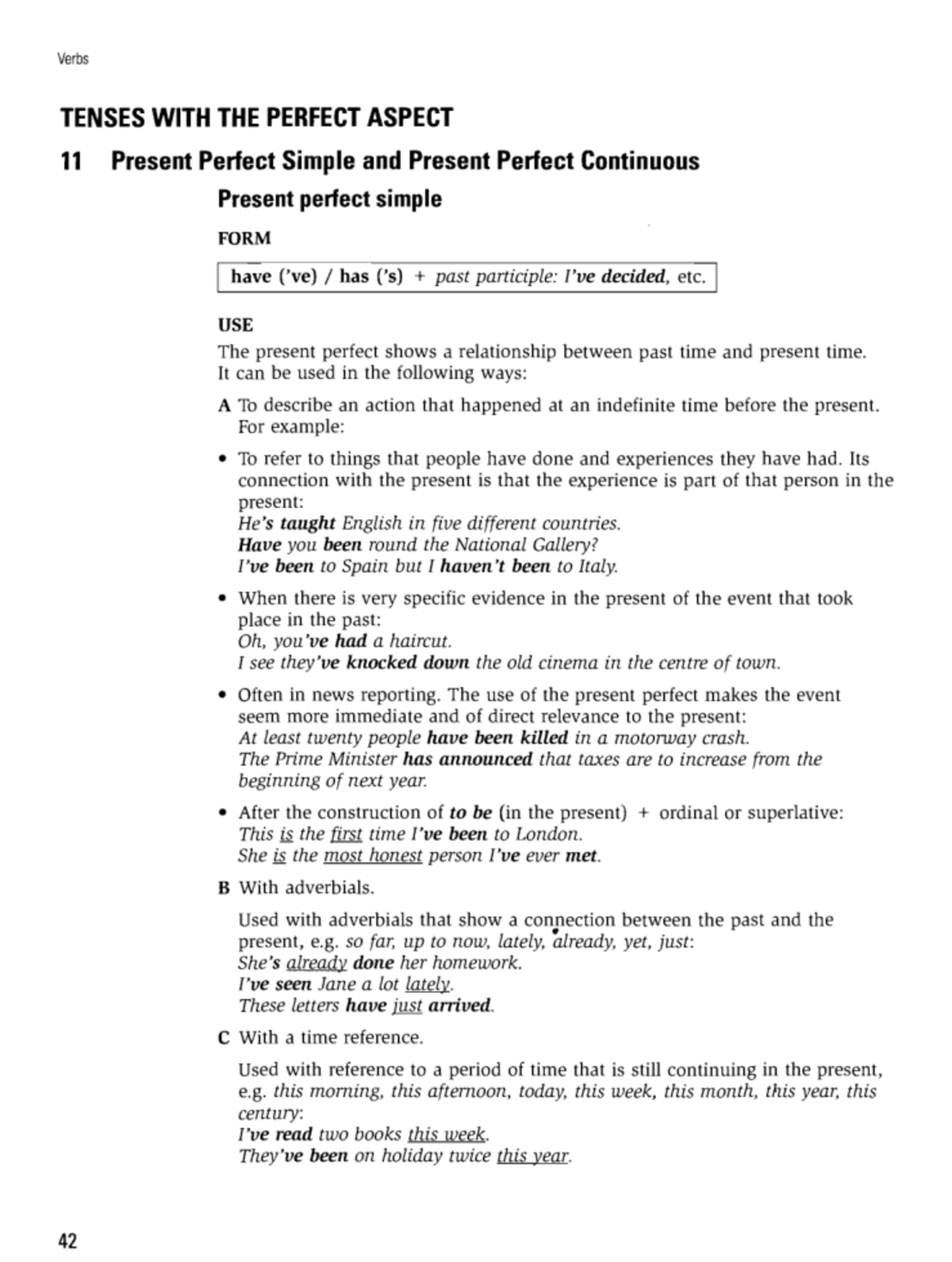 Week 2 Homework - Verbs Tenses with Perfect Aspect Overview - Studocu