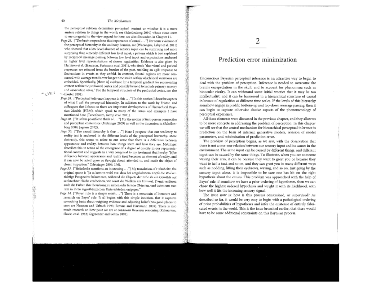 Understanding Perception: Prediction Error Minimization Mechanism (PSY ...