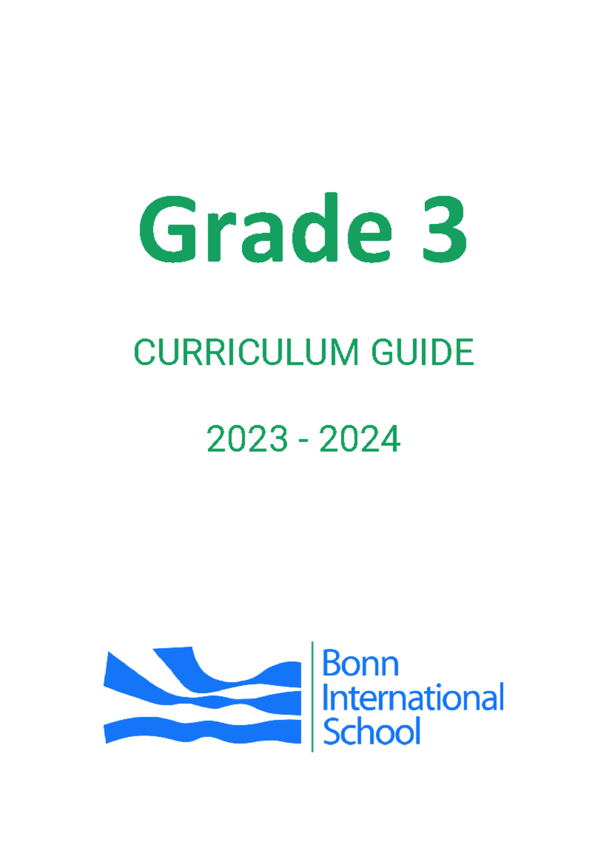 Grade 3 Curriculum Guide: PYP Overview for 2023-2024 - Studocu