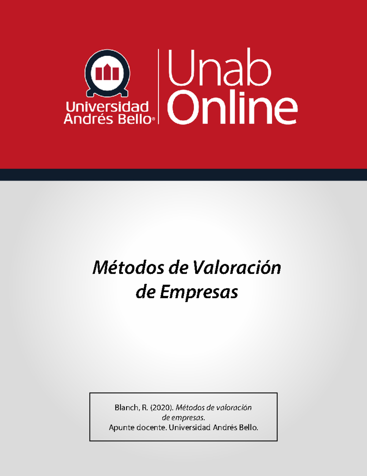Métodos de Valoración de Empresas - ICAD903F002 S1 - Studocu