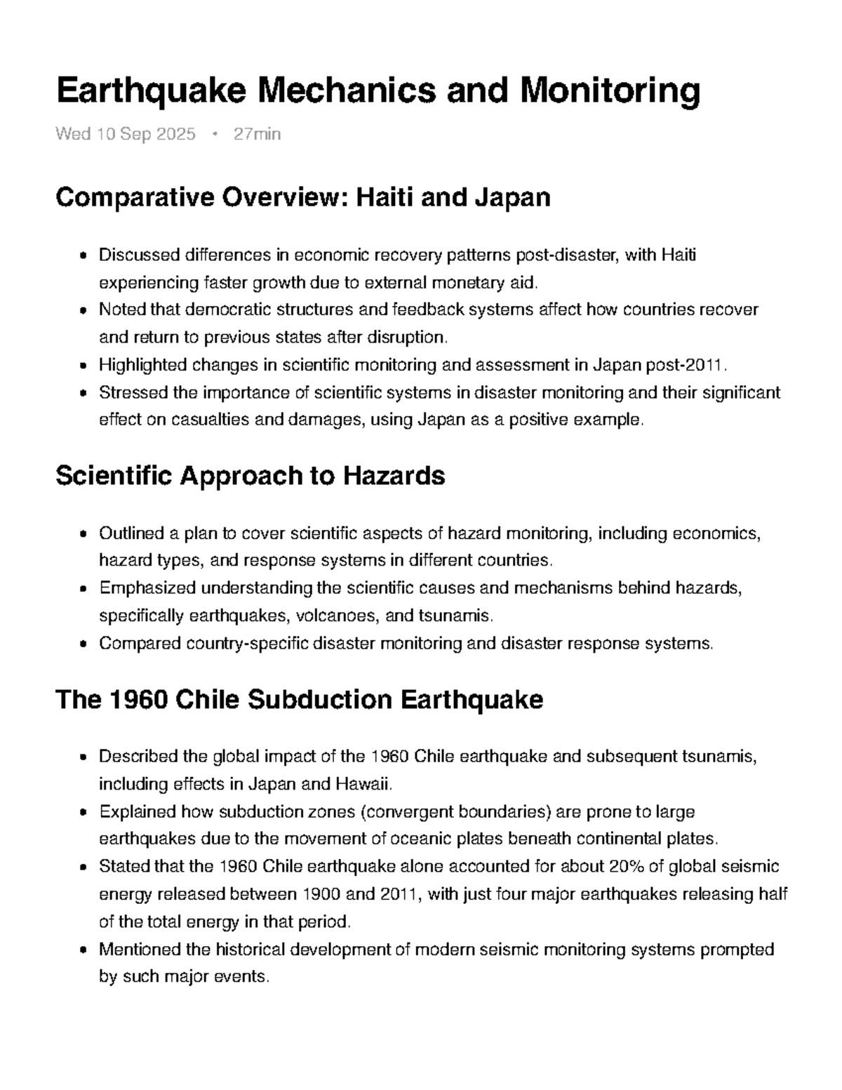 Earthquake Mechanics and Monitoring: Haiti vs. Japan Analysis - Studocu