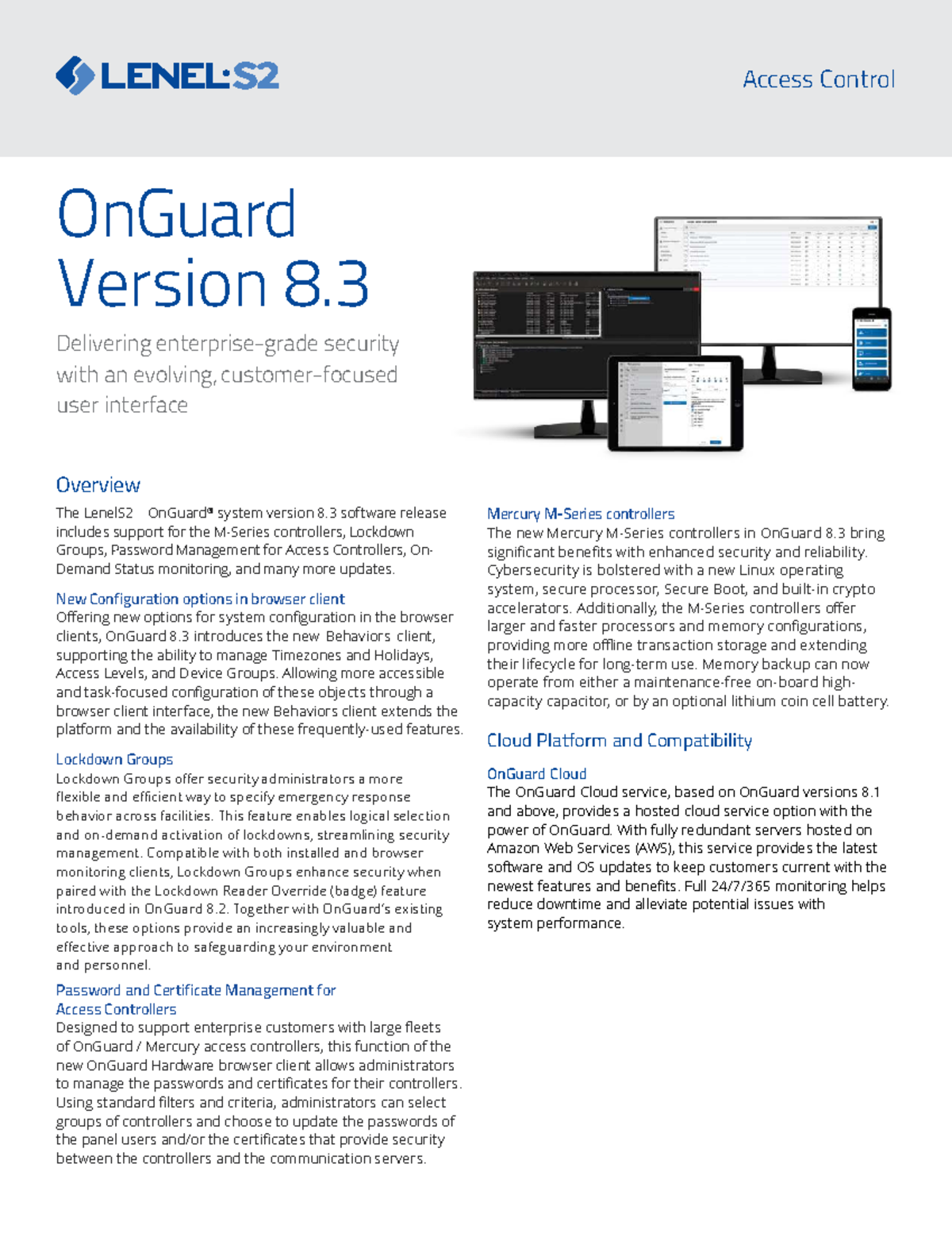 OnGuard 8.3 Access Control Features Overview and Enhancements - Studocu