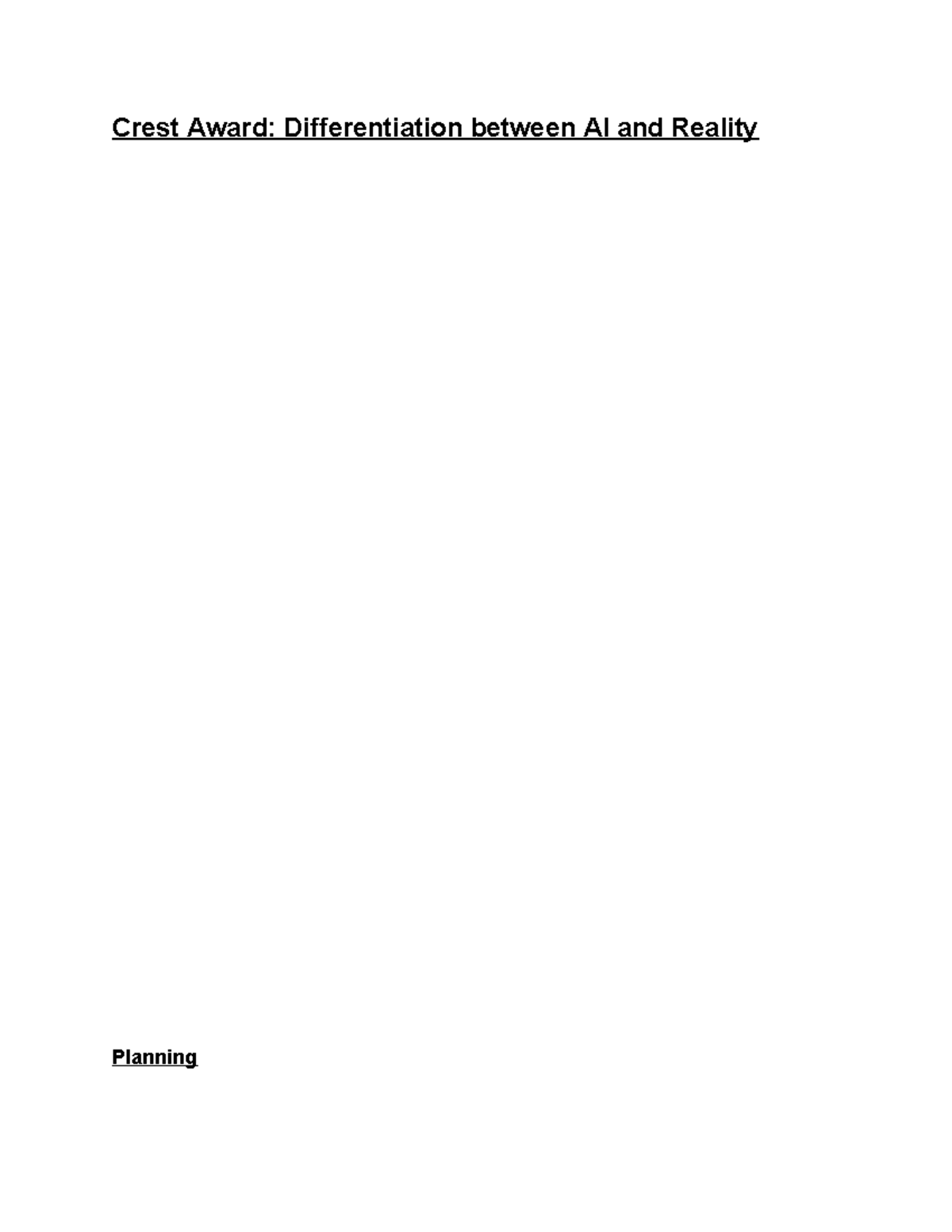 Crest Award: Experiment on Distinguishing AI Images from Reality - Studocu