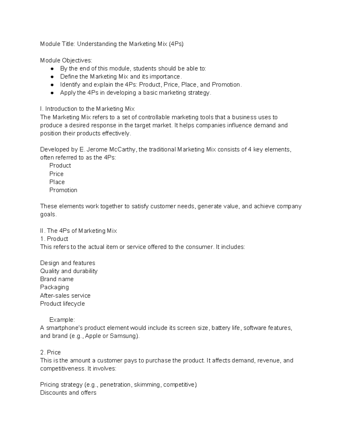 Marketing Mix Overview: Understanding the 4Ps for Strategy Development ...