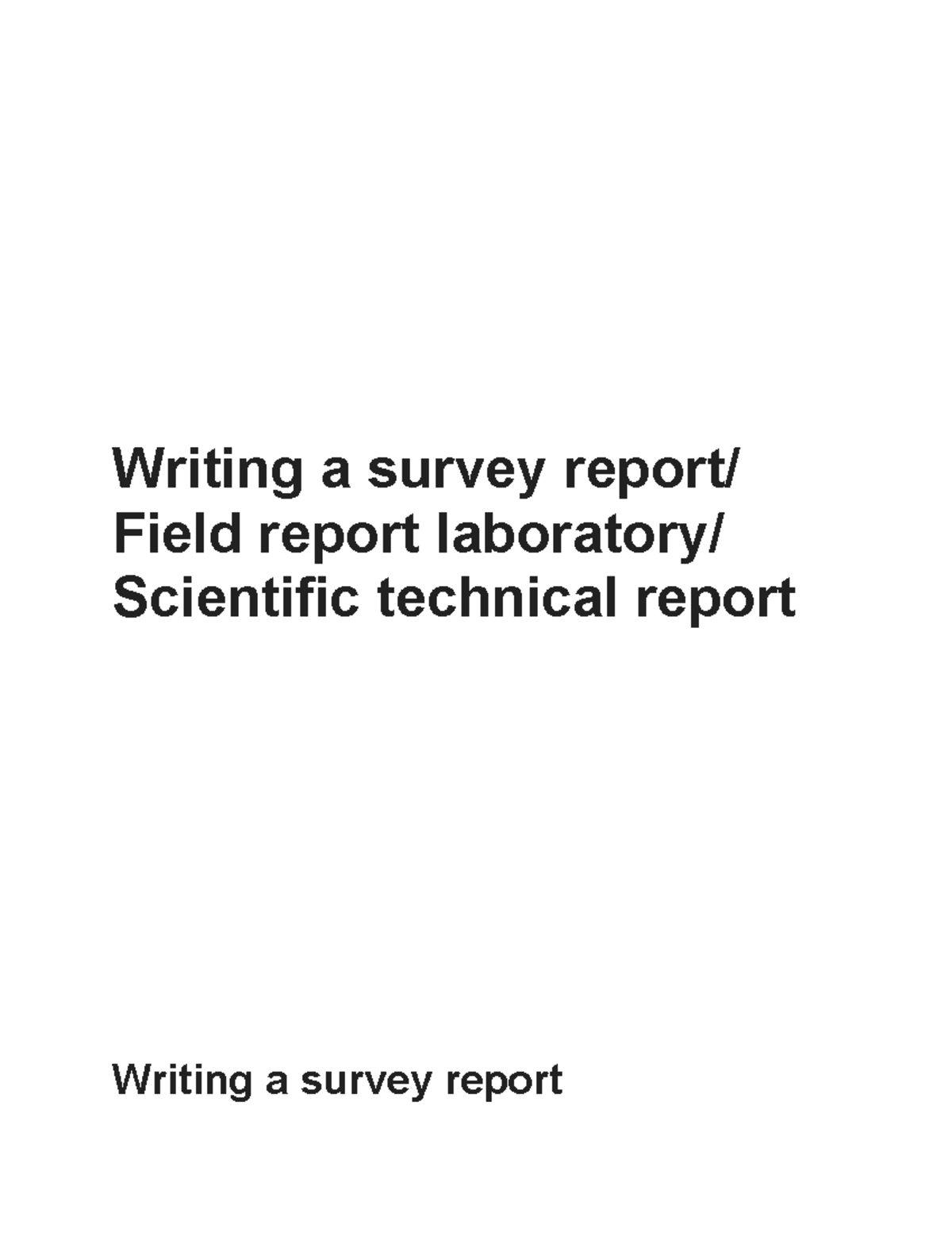 EAPP- Writing Survey and Field Report Guidelines for Grade 11 - Studocu