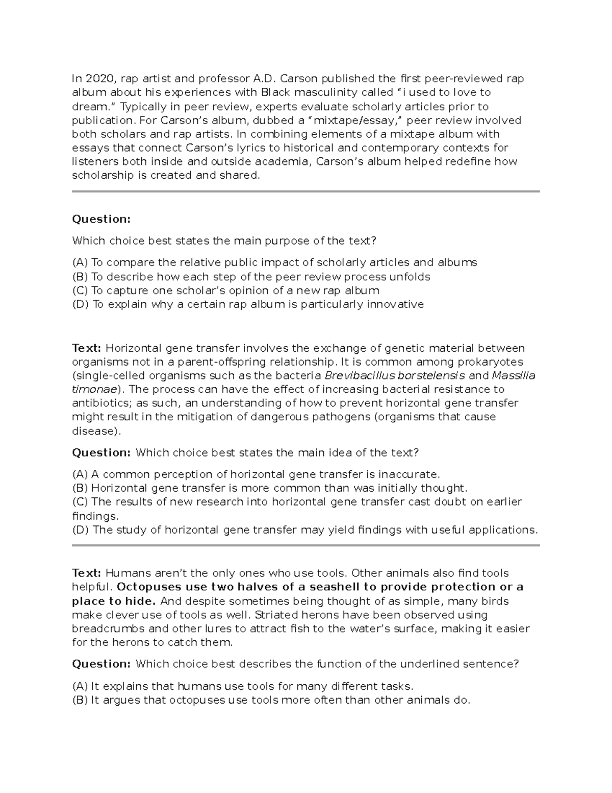 MAIN IDEA Revision for Course Code ENG101: Analyzing Texts and Themes ...