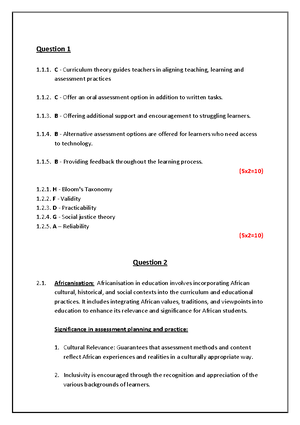 [Solved] 110 The role of ICT in assessment includes A allowing ...