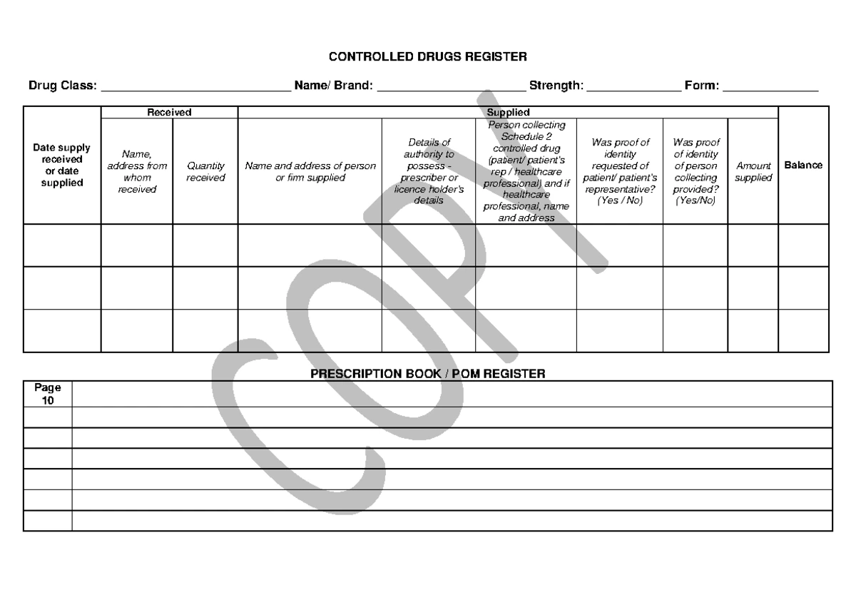 Use of Counting Equipment - DISPENSING INFORMATION SHEET – USE OF ...