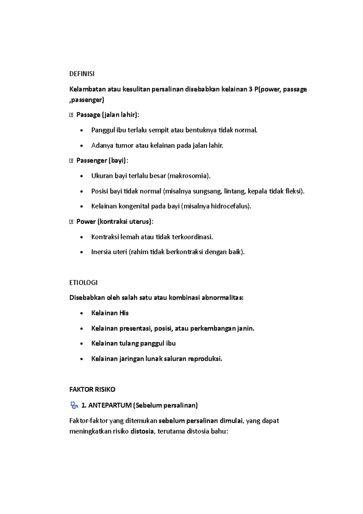 Penjelasan Distosia dalam Persalinan: Faktor, Etiologi, dan Tatalaksana ...