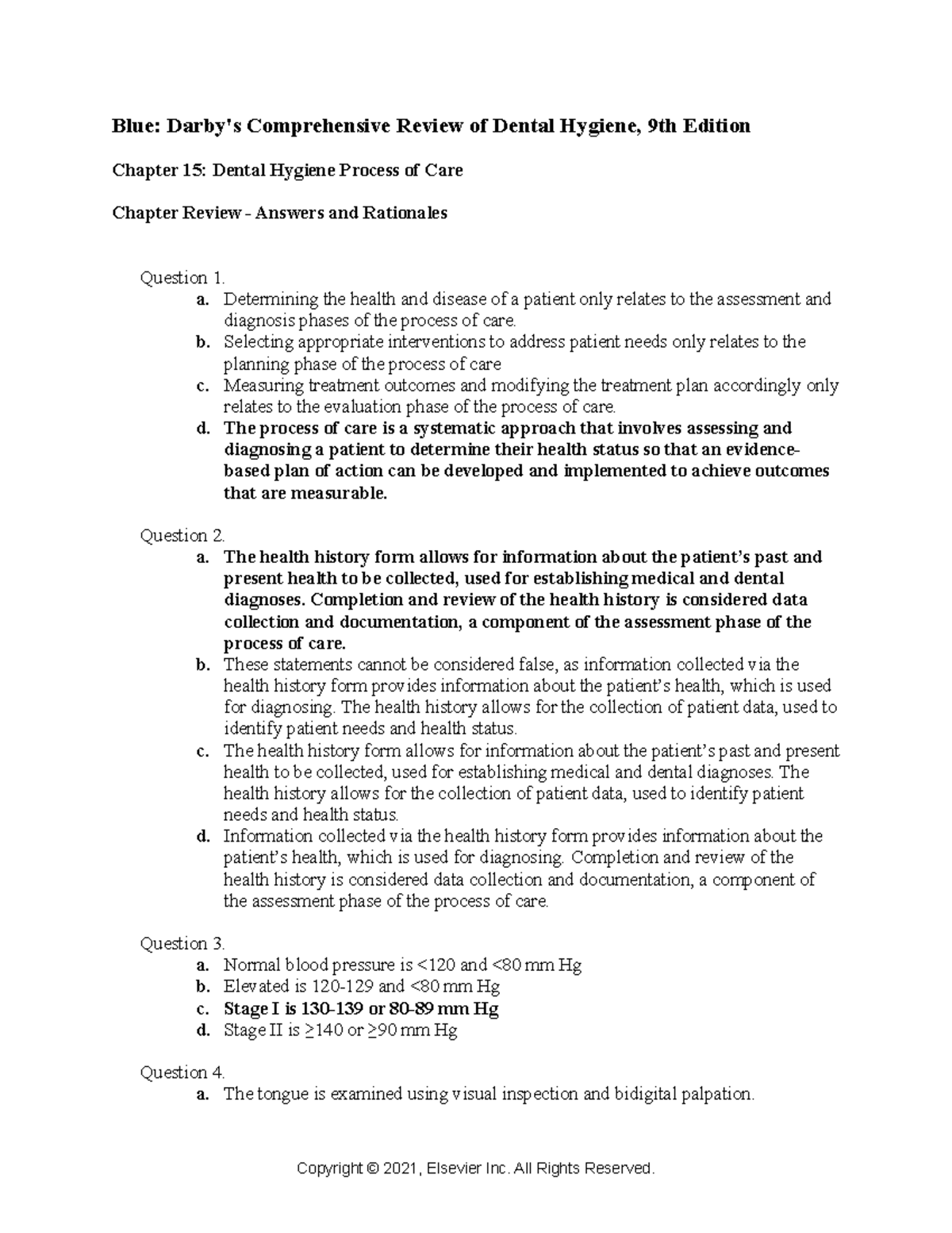 Chapter 015Darby-notes-ready. comprehensive review for dental hygiene ...
