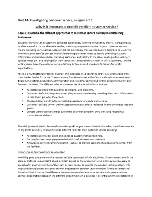 Assignment 1 unit 21 - acheived distinction - Unit 21 – Training and Development Assignment 1 J ...