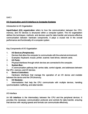 RGPV COA Unit 1 - Comprehensive Notes on Computer Organization ...