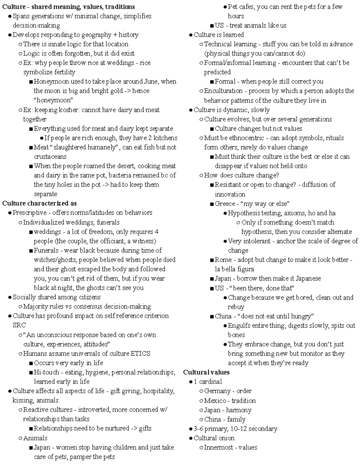 MKTG 376 Culture Insights: Key Concepts and Examples - Studocu