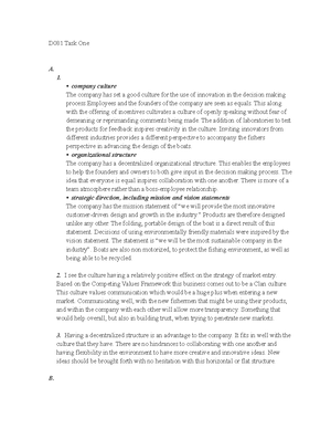 D081 V5-QBM3 Task 1 - QBM3 Task 1 - A. Analyze the internal ...