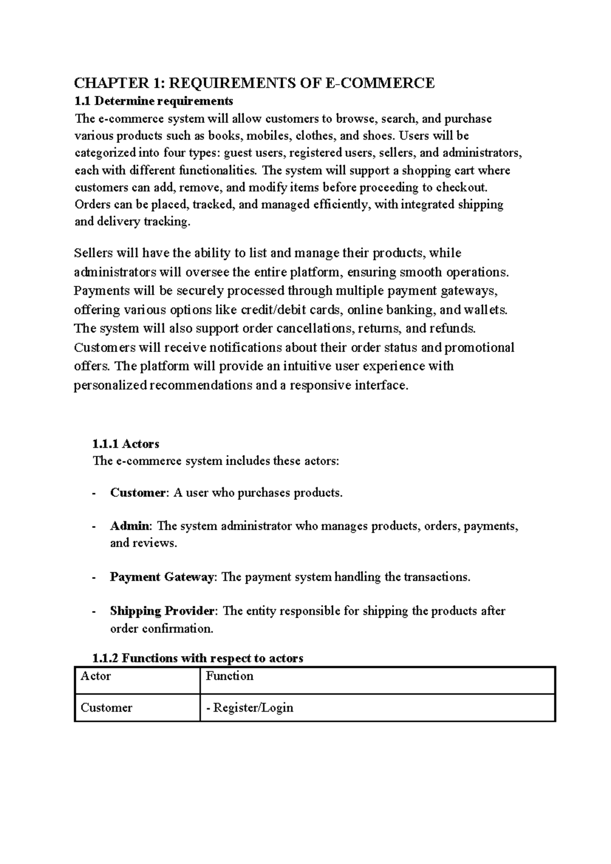CHAPTER 1: SYSTEM REQUIREMENTS AND MICROSERVICE DESIGN (CS101) - Studocu