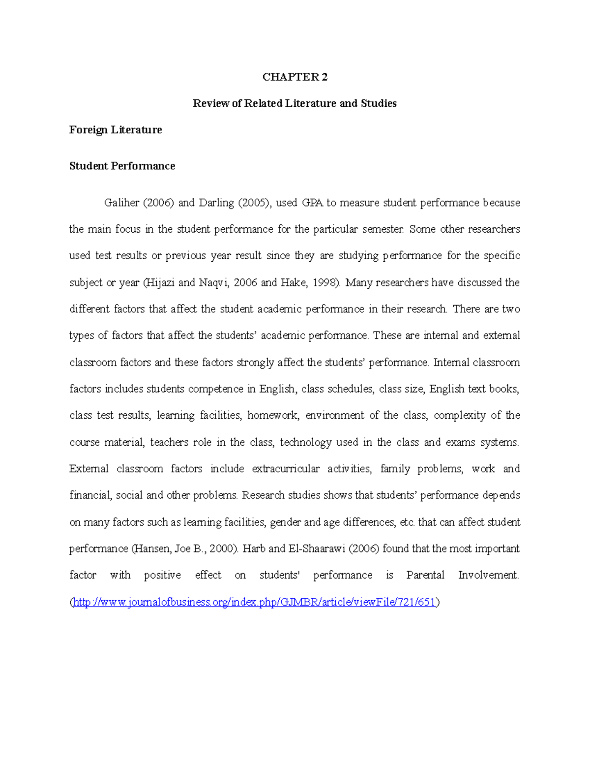 Chapter 2 Review of Related Literature a - CHAPTER 2 Review of Related ...