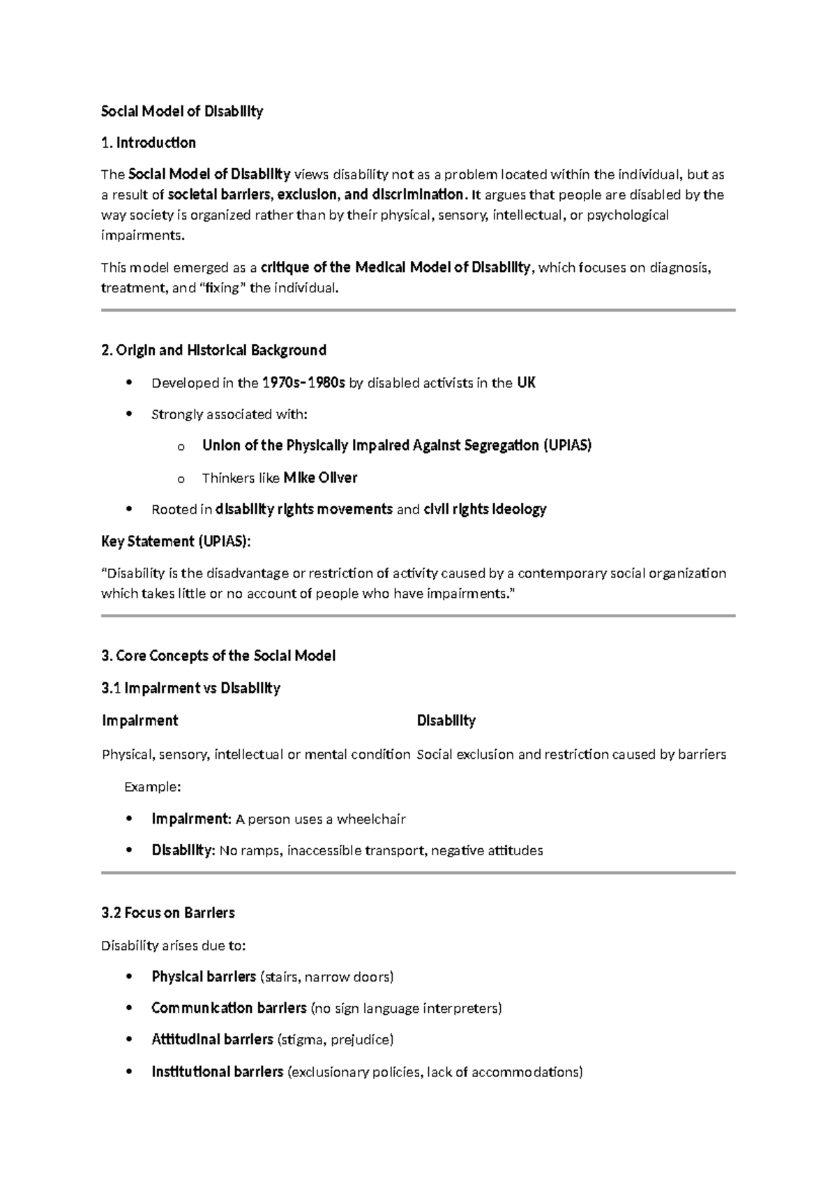 Social Model of Disability: Understanding Societal Barriers and ...