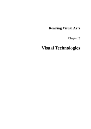 GEC Module lesson 1 - Reading Visual Arts Chapter 1 Reading the Visual ...