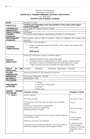 Q4 Sci-DLP Phases of the Moon - GRADES 1 TO 12 DETAILED LESSON PLAN ...