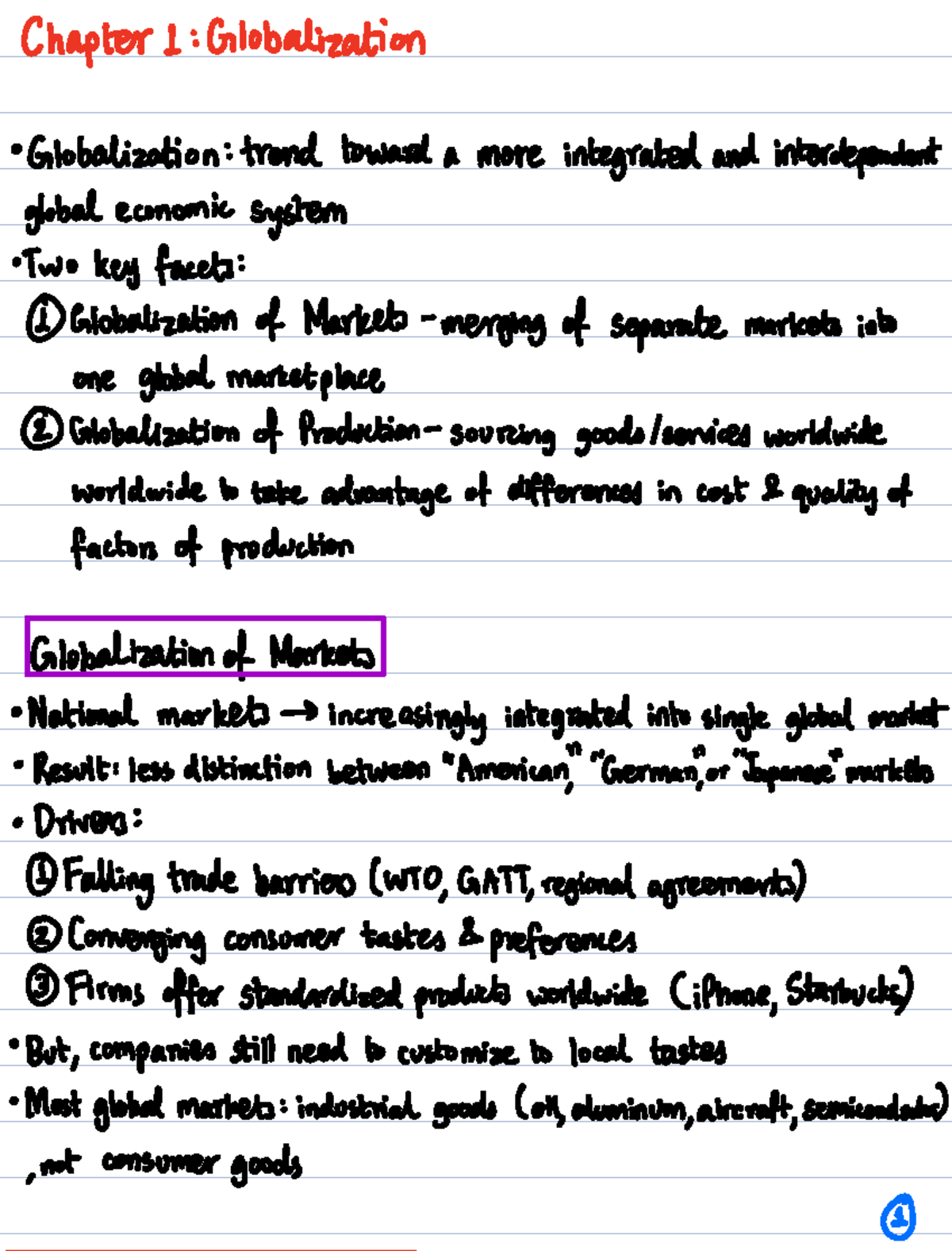 Chapter I: Globalization Trends and Impacts in International Business ...