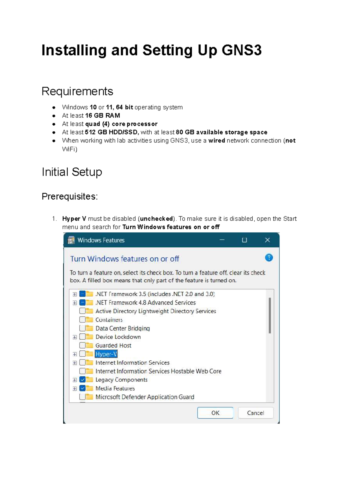 GNS3 Installation Guide for ITN102: Setting Up Virtual Networks - Studocu