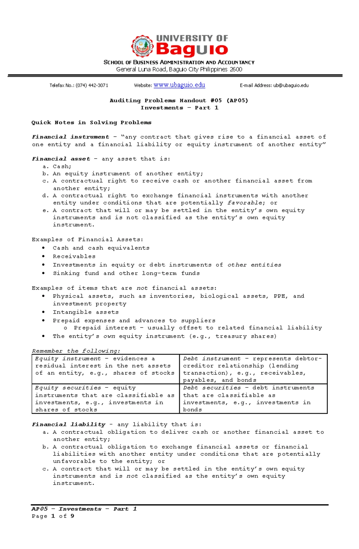 General Classification of Laws: Overview and Key Concepts - Studocu