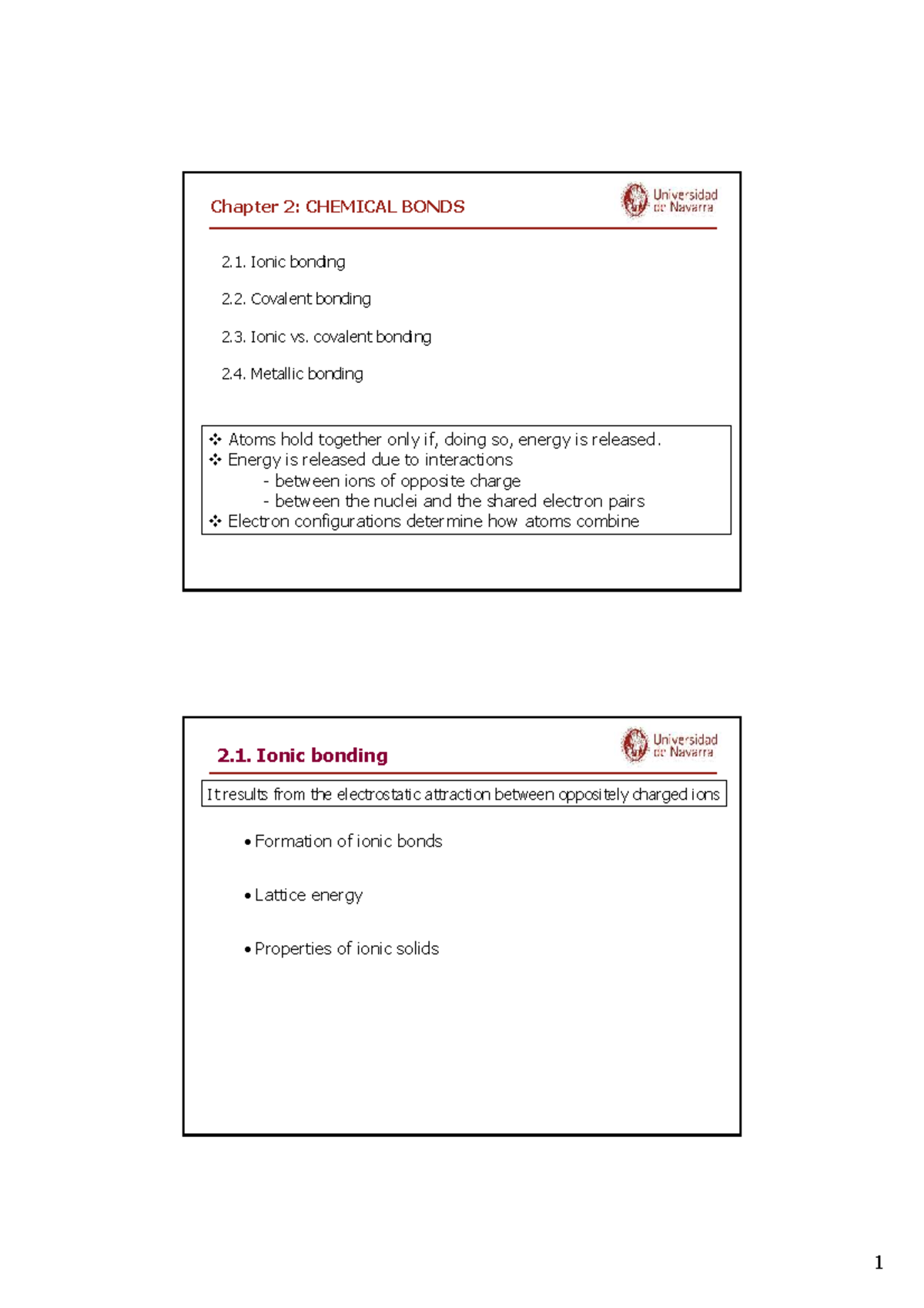Chapter 2: Chemical Bonds - Study Notes for CHEM101 - Studocu