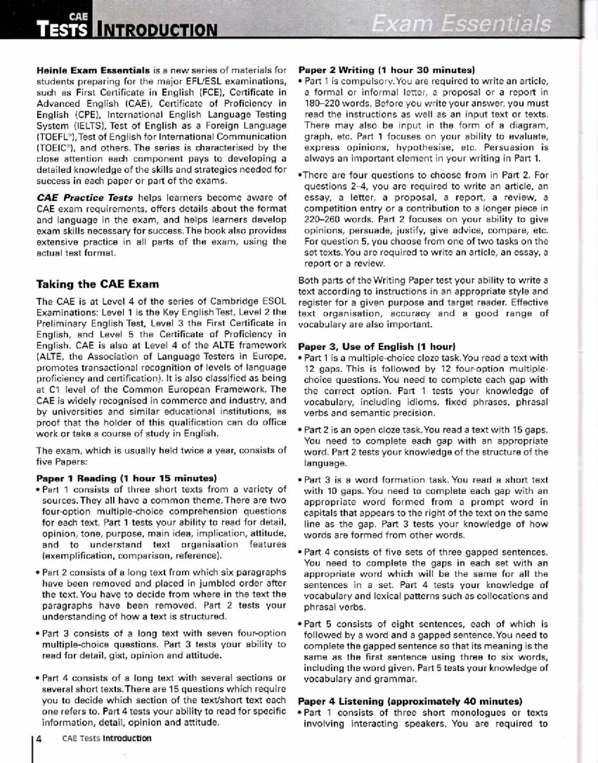 CAE TEST 1 Exam Essentials: Comprehensive Guide to CAE Exam Papers ...