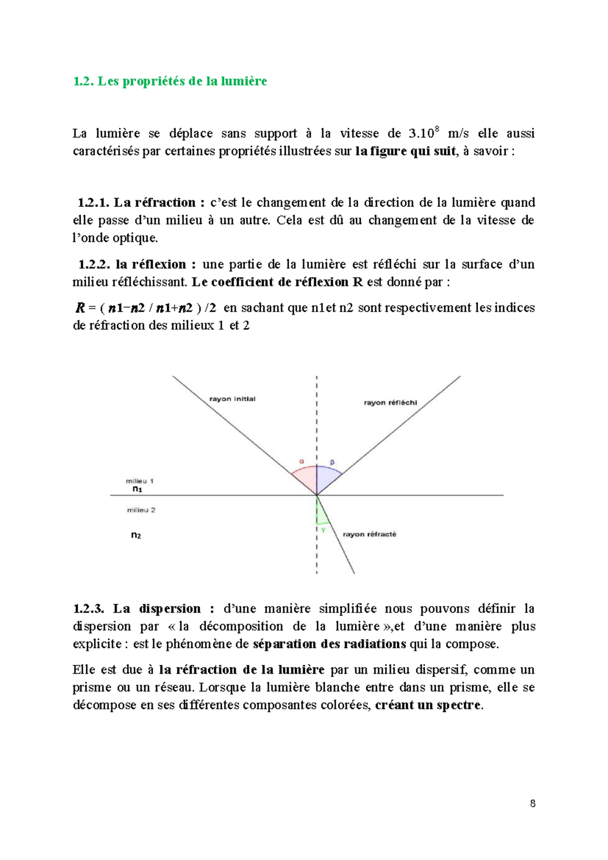 Propriétés de la lumière et dispositifs optoélectroniques - Studocu