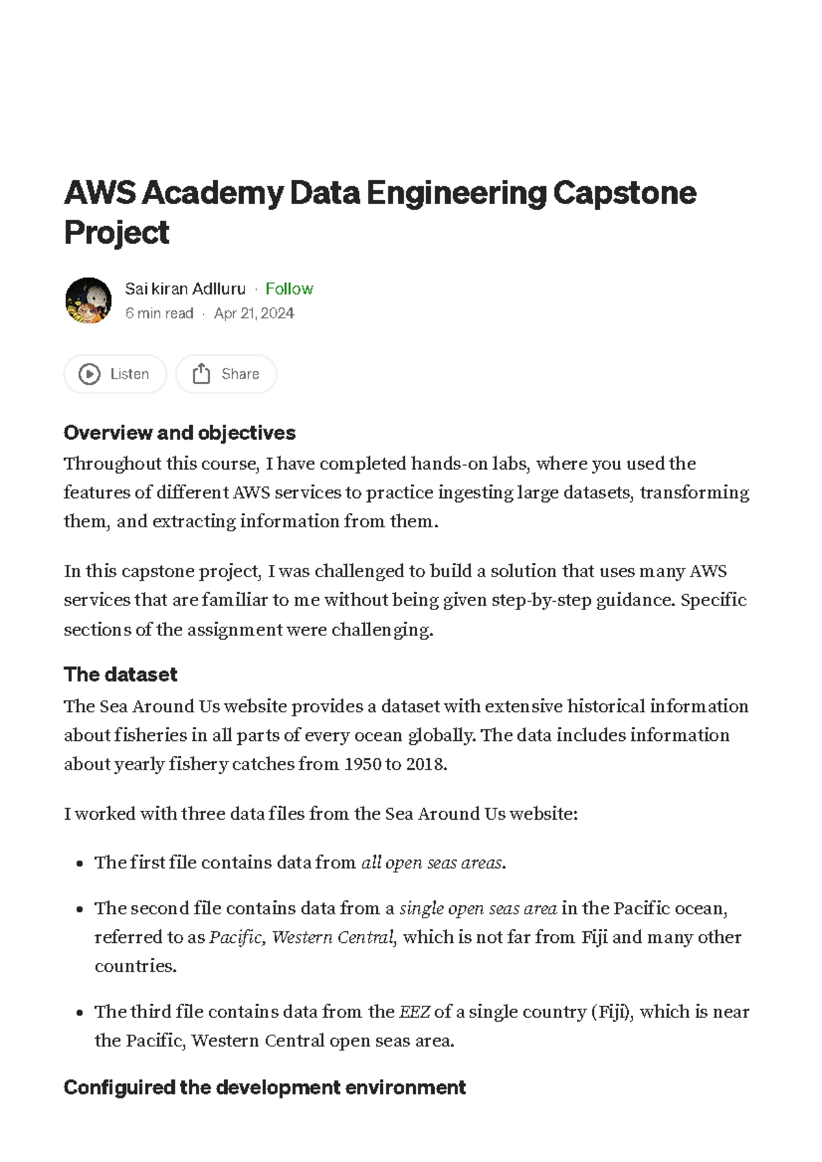 AWS Academy Data Engineering Capstone Project Summary - HRM Insights - Studocu