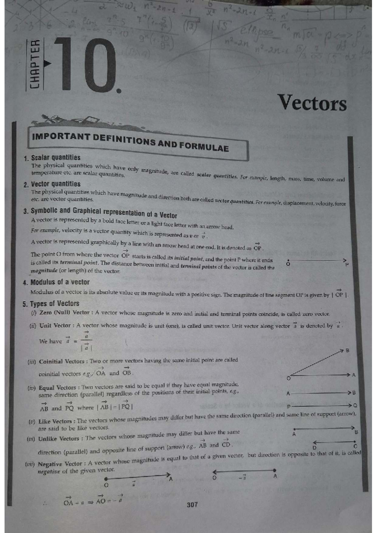 Shivdas Mathematics XI: Chapter 10 - Vectors Key Concepts and Formulas ...