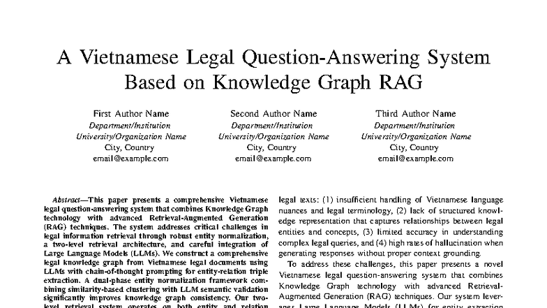 CS AI - sưq - A Vietnamese Legal Question-Answering System Based on ...
