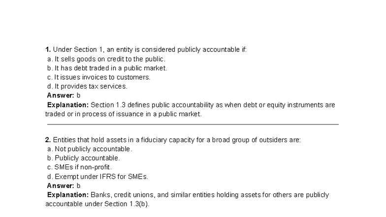 Far - Multiple Choice Questions on Financial Accountability and ...