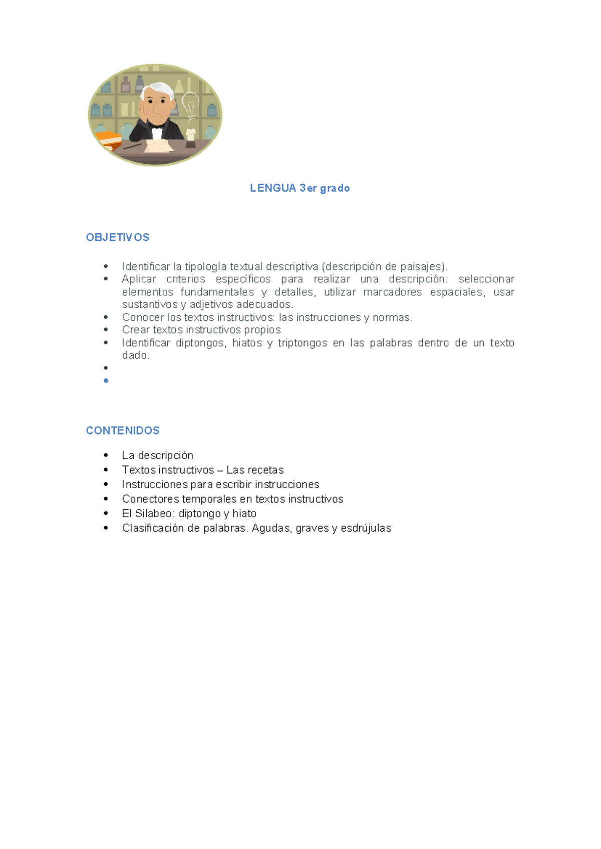 Secuencia de Lengua 3er Grado: Descripción y Textos Instructivos - Studocu