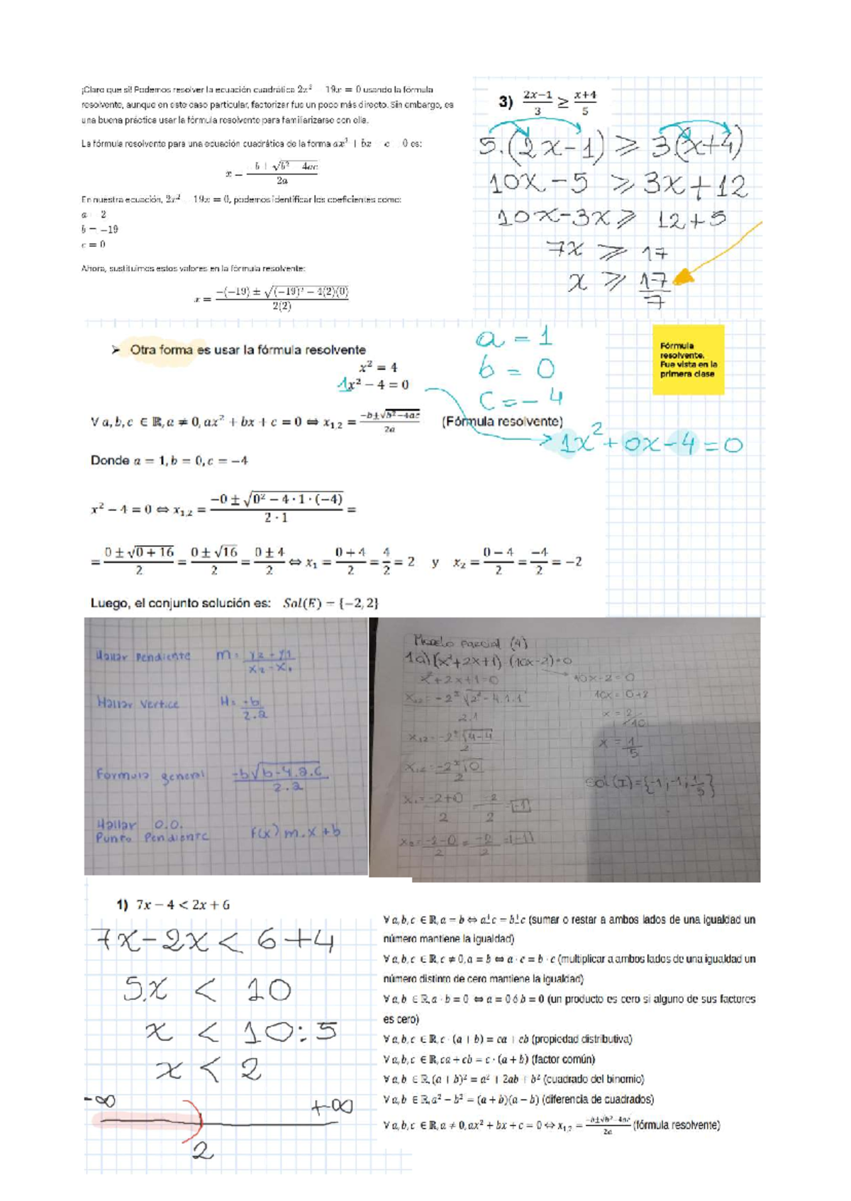 Resolución de Ecuaciones Cuadráticas: Fórmula Resolvente y Práctica ...