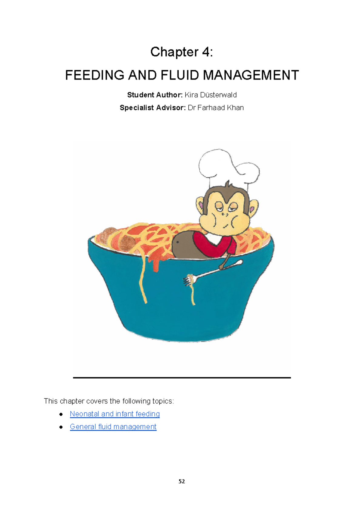 Chapter 4: Neonatal Feeding & Fluid Management (Course Code: N/A) - Studocu