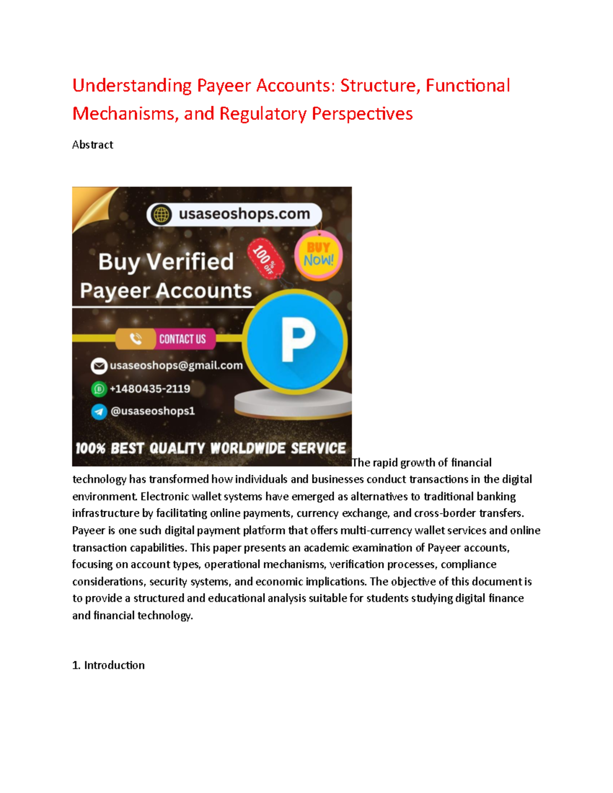 Payeer Accounts: Quick and Safe Verification Guide - Studocu
